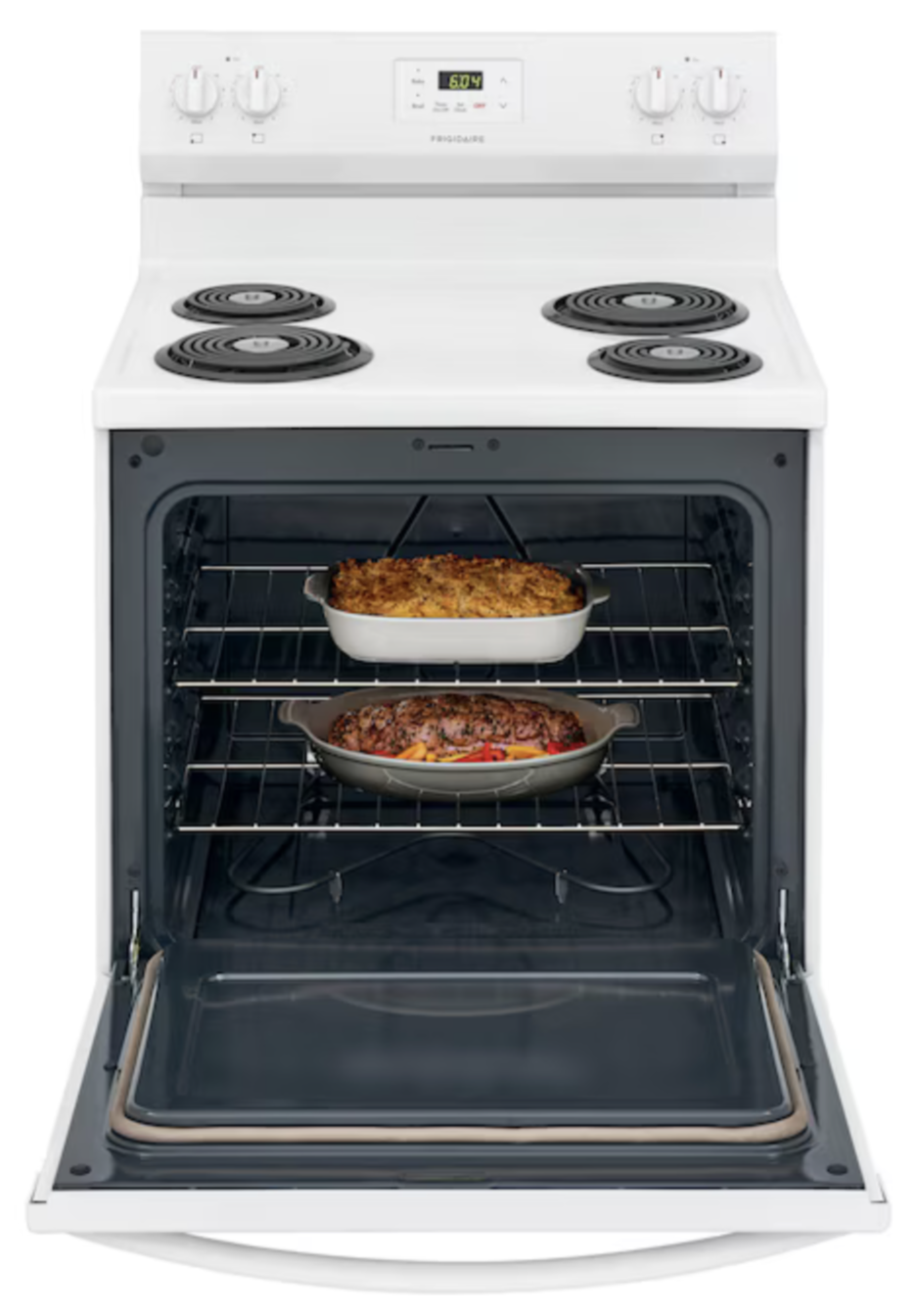 Frigidaire- 30-in 4 burners 5.3-cu ft Freestanding Electric Range ...